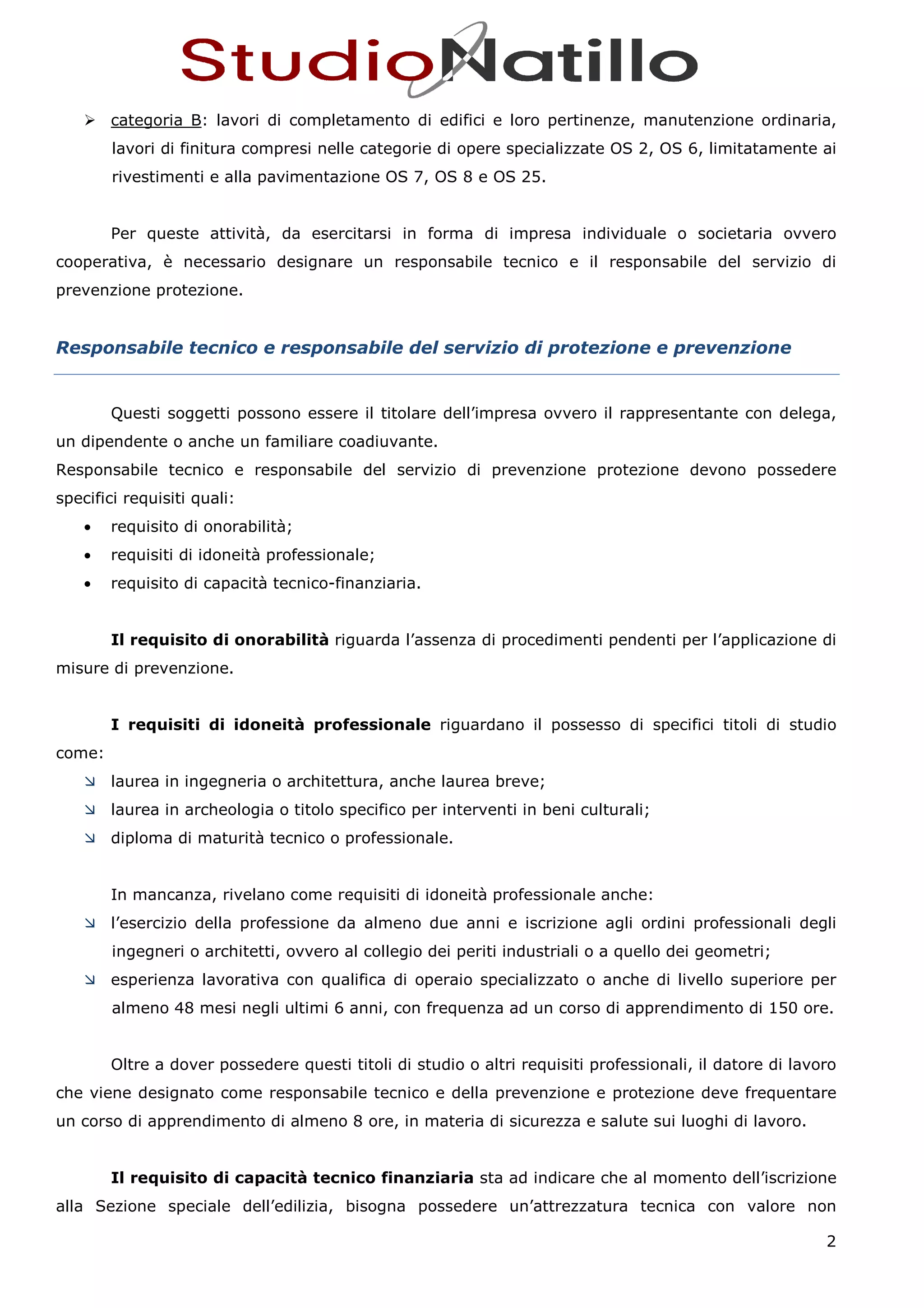 STUDIO NATILLO / Patente a punti nell'edilizia | PDF