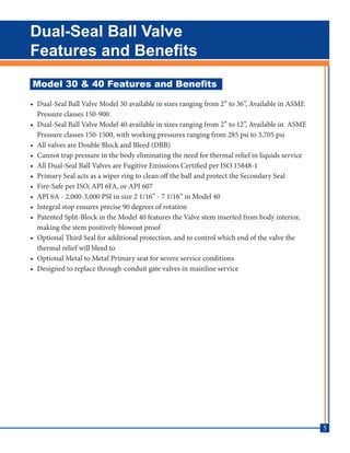 Ball Valve Seals, Patented Dual-Seal Ball Valves - WOM Group | PDF