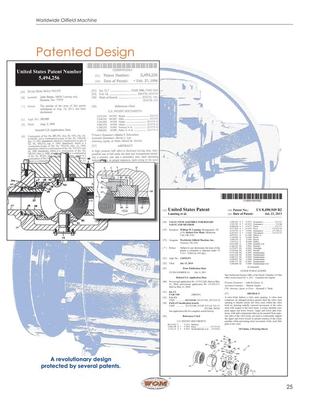 Patented Dual-Seal Ball Valves - Worldwide Oilfield Machine | PDF
