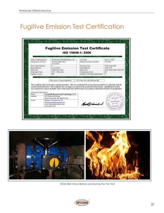 Patented Dual-Seal Ball Valves - Worldwide Oilfield Machine | PDF