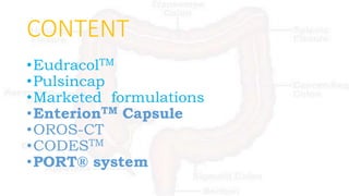 Patented technology in colon targeted drug delivery system | PPT