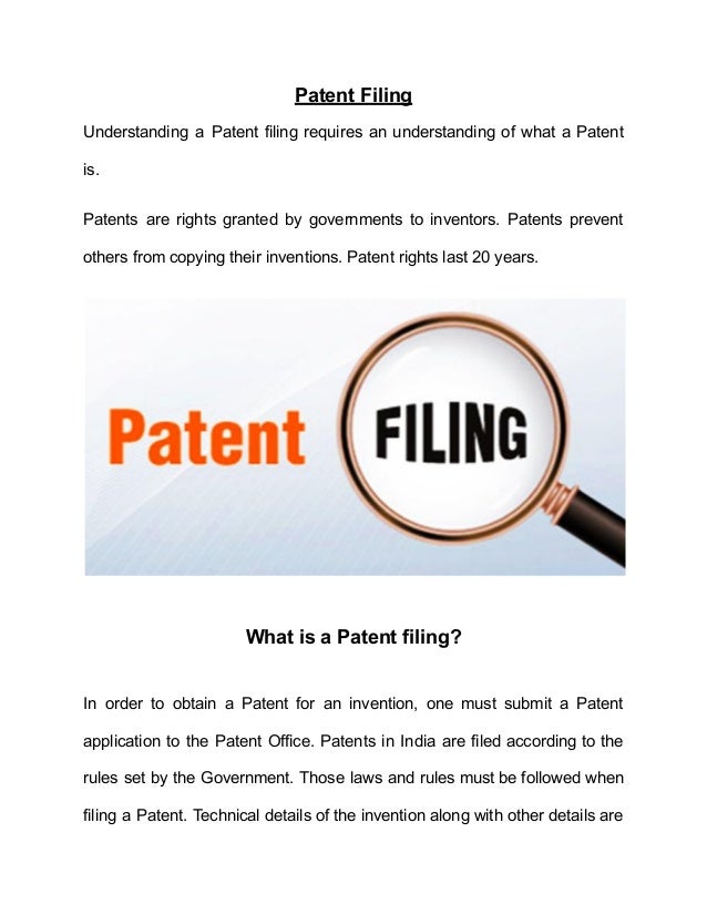 Patent filing in India | PDF