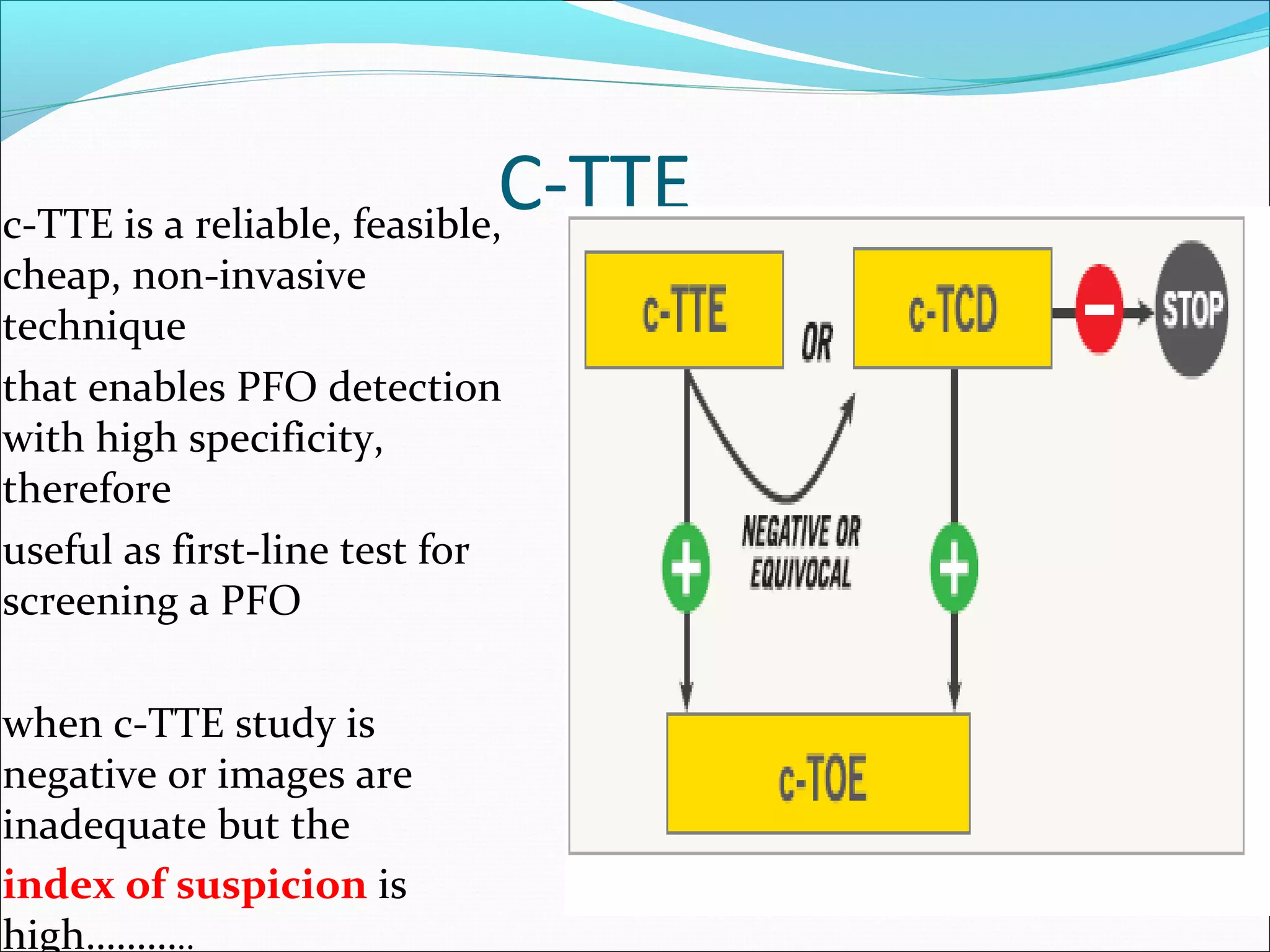 Patent foramen ovale,practical plan of handling | PPT