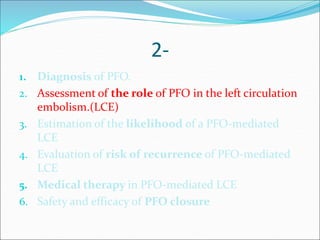 Patent Foramen Ovale,practical plan of handling.ppt