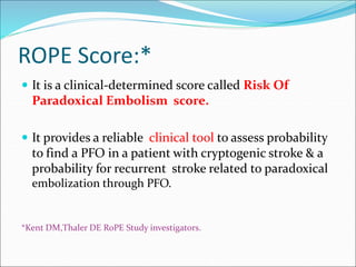 Patent Foramen Ovale,practical plan of handling.ppt