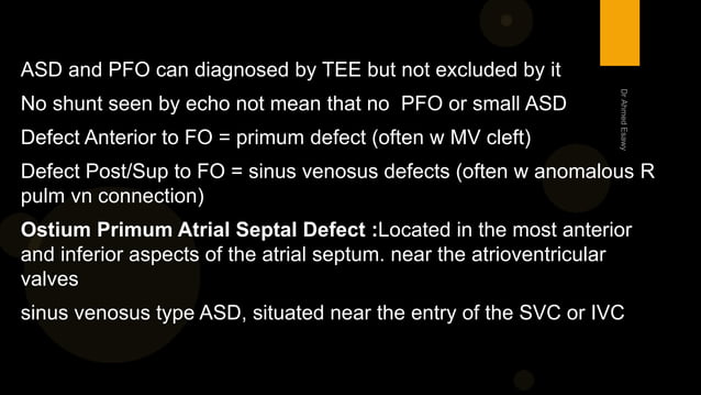 Patent foramen ovale vs atrial septal defect | PPT