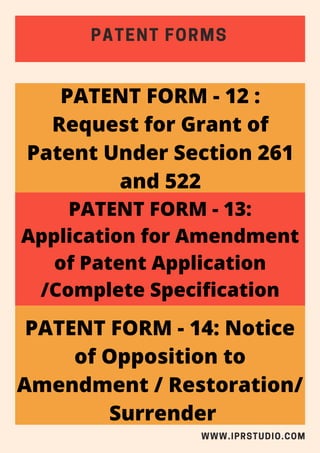 Patent forms | PDF