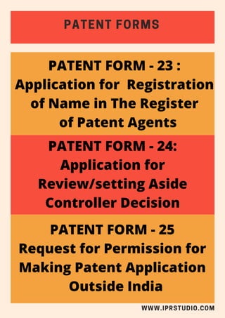 Patent forms | PDF