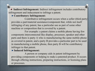 Patent infringement. | PPT