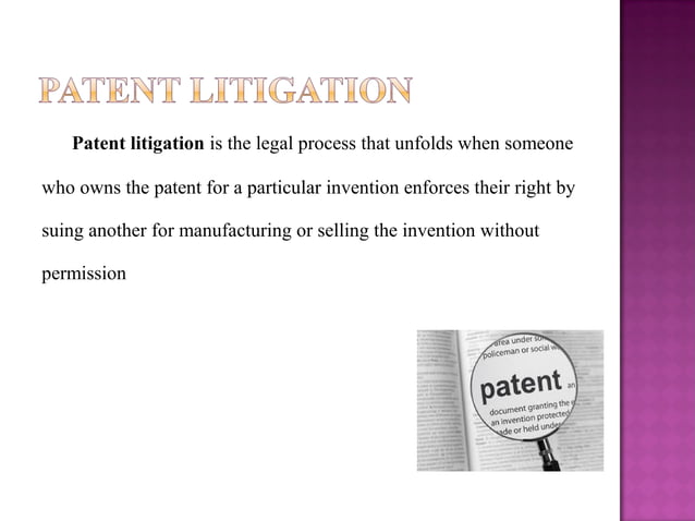 Patent infringement. | PPT