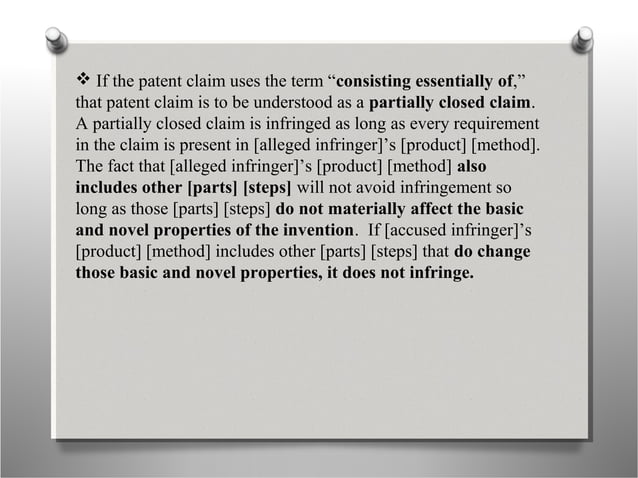 Patent infringement. | PPT