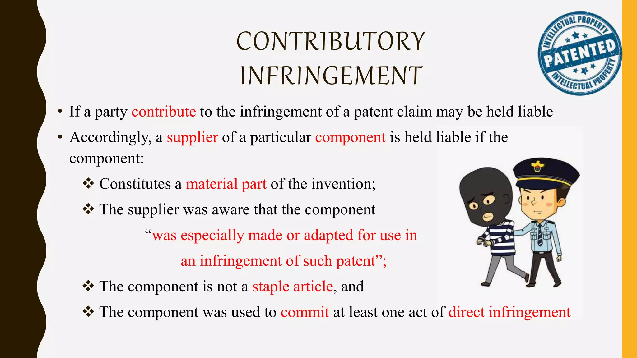 Patent infringements | PPTX