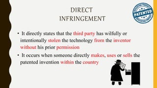Patent infringements | PPTX