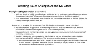Patenting AI and Machine Learning Innovations (new version) | PPT