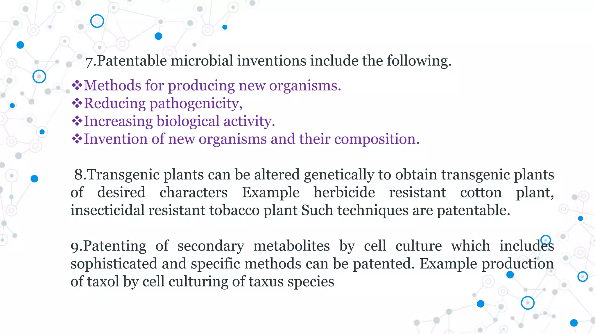 Patenting and regulatory requirements of natural products | PPTX