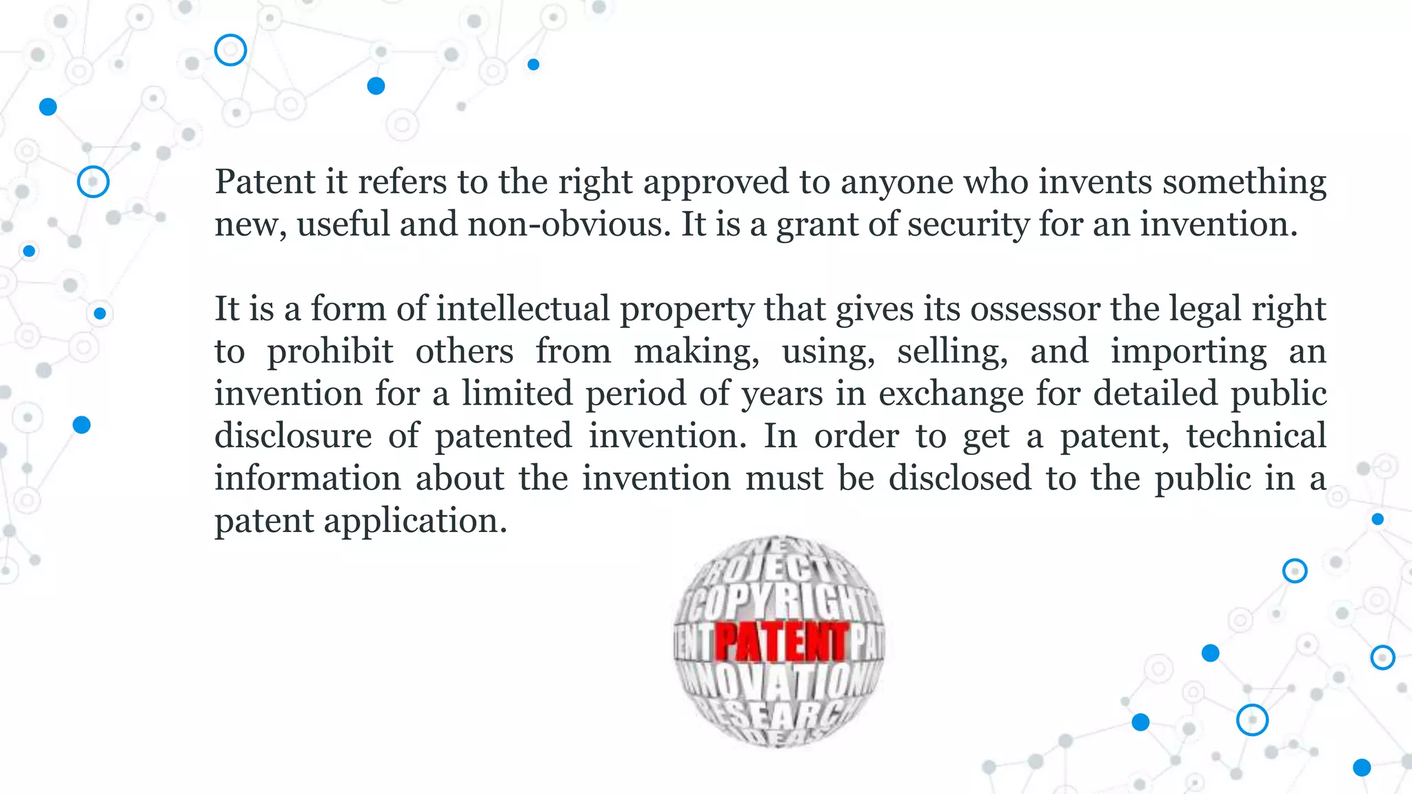 Patenting and regulatory requirements of natural products | PPTX