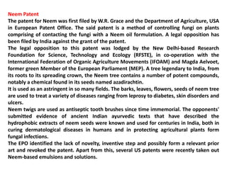 Patenting and regulatory requirements of natural products protection of ...