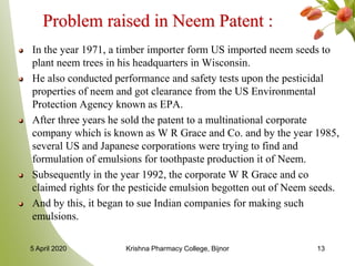 Patenting aspects of traditional knowledge and natural products(curcuma ...