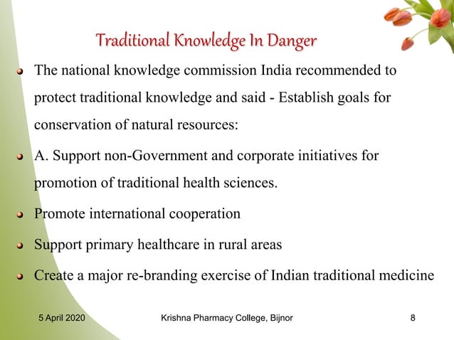 Patenting aspects of traditional knowledge and natural products(curcuma ...