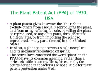 Patenting life n legal protection of biotechnological inventions | PPTX
