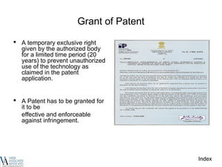 Patent law and Indian perspective | PPT