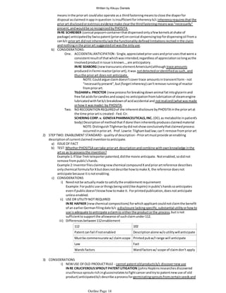 Basics of Patent Law Outline | PDF