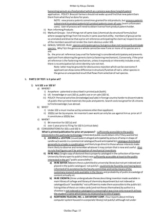 Basics of Patent Law Outline | PDF