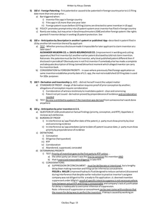 Basics of Patent Law Outline | PDF
