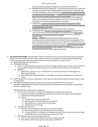 Basics of Patent Law Outline | PDF