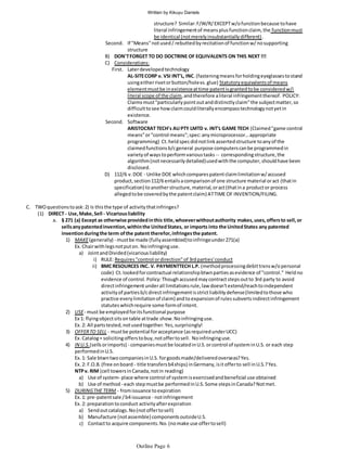Basics of Patent Law Outline | PDF