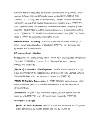 PATENT LICENSE AGREEMENT | PDF
