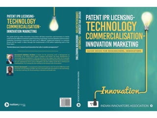 Patent IPR licensing, Technology Commercialization, Innovation ...