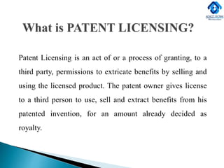 Patent licensing | PPTX