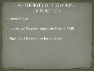 Patent opposition procedure | PPT