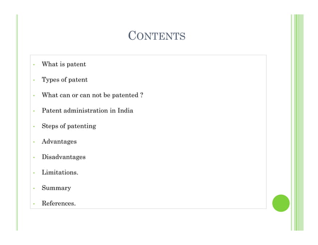 Intellectual Property Rights (IPR) : Patent & patenting | PDF