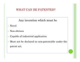 Intellectual Property Rights (IPR) : Patent & patenting | PDF
