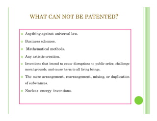 Intellectual Property Rights (IPR) : Patent & patenting | PDF