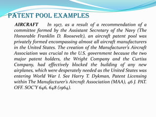 Patent pool presentation | PPTX