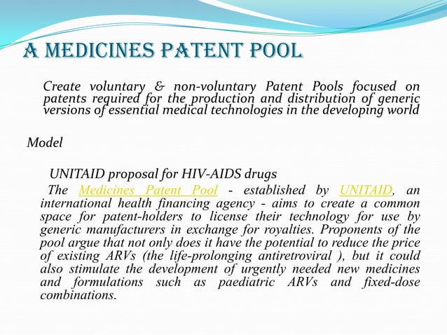 Patent pool presentation | PPTX