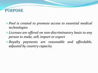 Patent pool presentation | PPTX