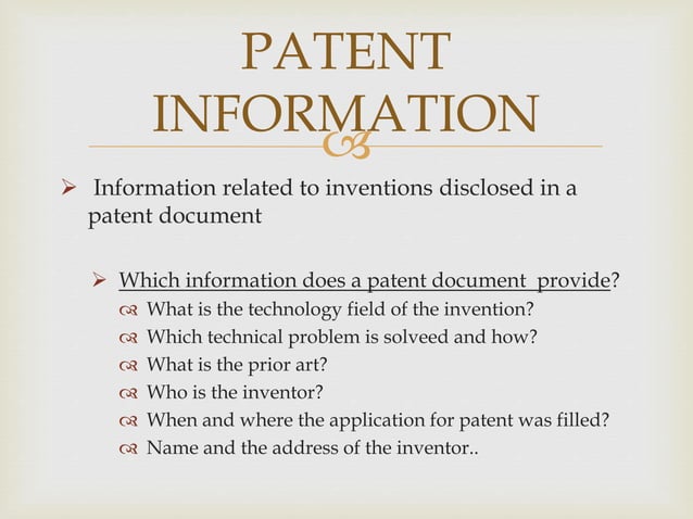 Patent ppt | PPTX