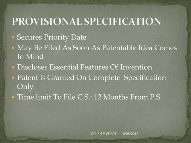 Patent presentation | PDF