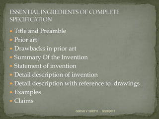 Patent presentation | PDF