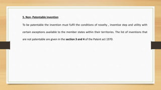 Patent presentation | PPT