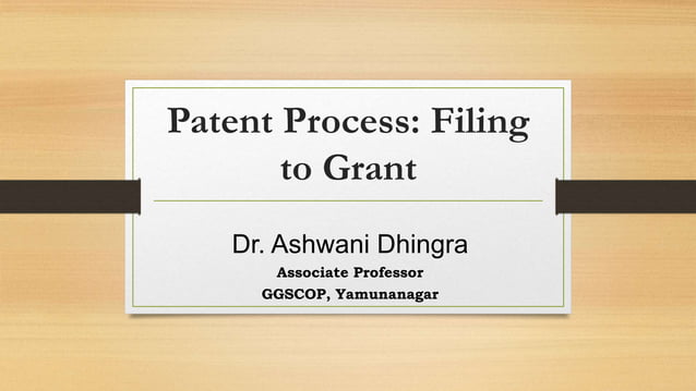 Patent Process Filing To Grant Pptx Desktop Publishing Computer Software And Applications