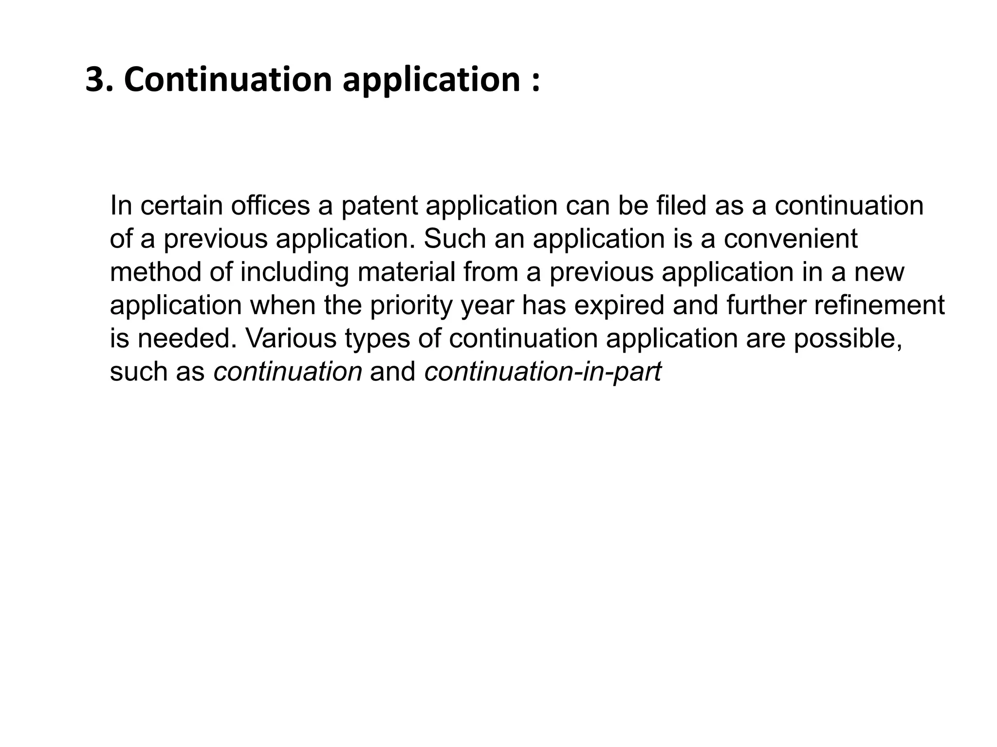 Patent processing & filling | PPTX