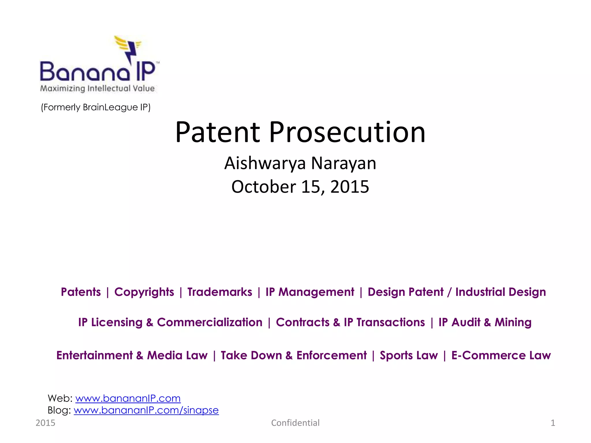 Patent prosecution | PPTX