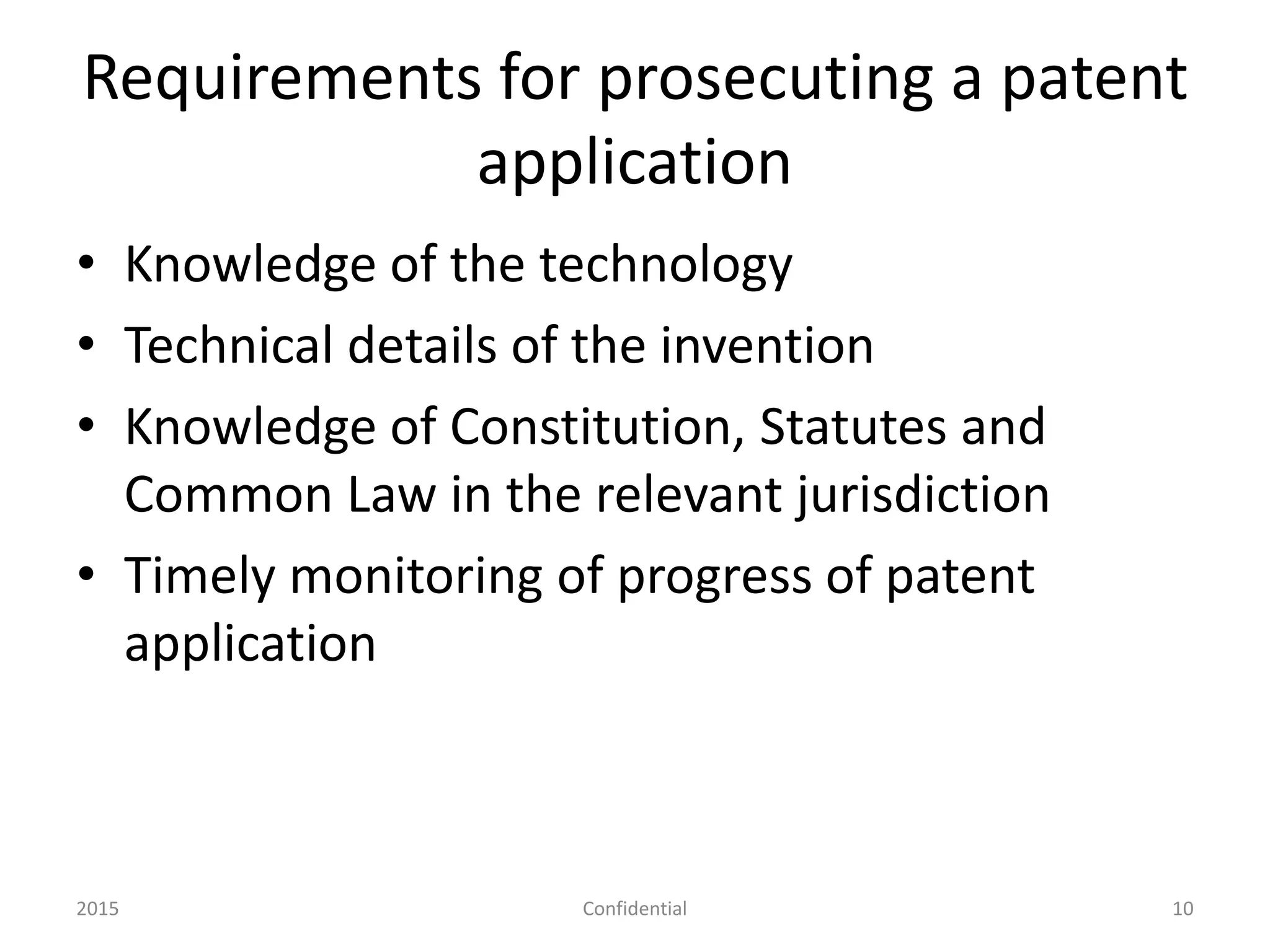 Patent prosecution | PPTX