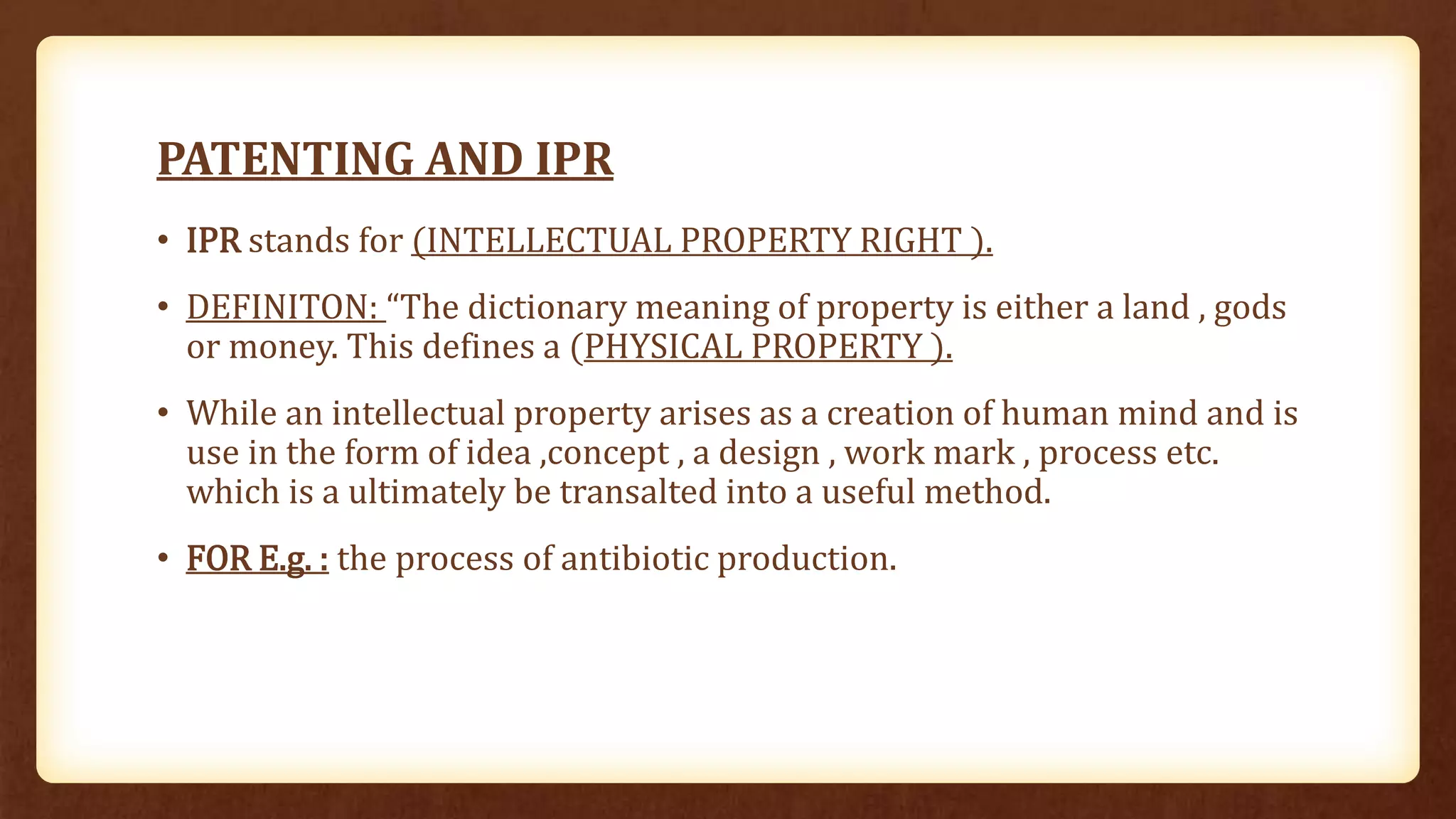 Patent protection for biological inventions | PPTX