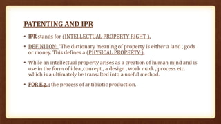 Patent protection for biological inventions | PPTX